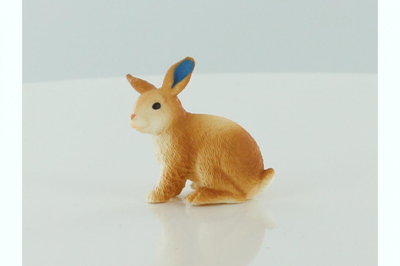 Schleich Farmworld: Schleich Rabbit with blue colored ears 72188