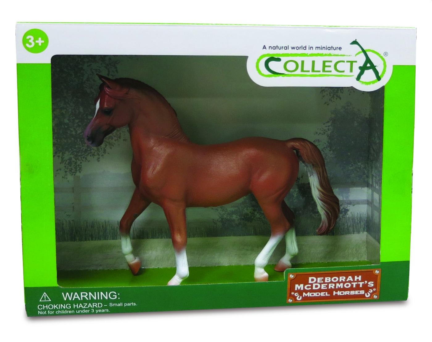 CollectA Horses: CollectA ARABER MARE CHESTNUT in windowbox 89884
