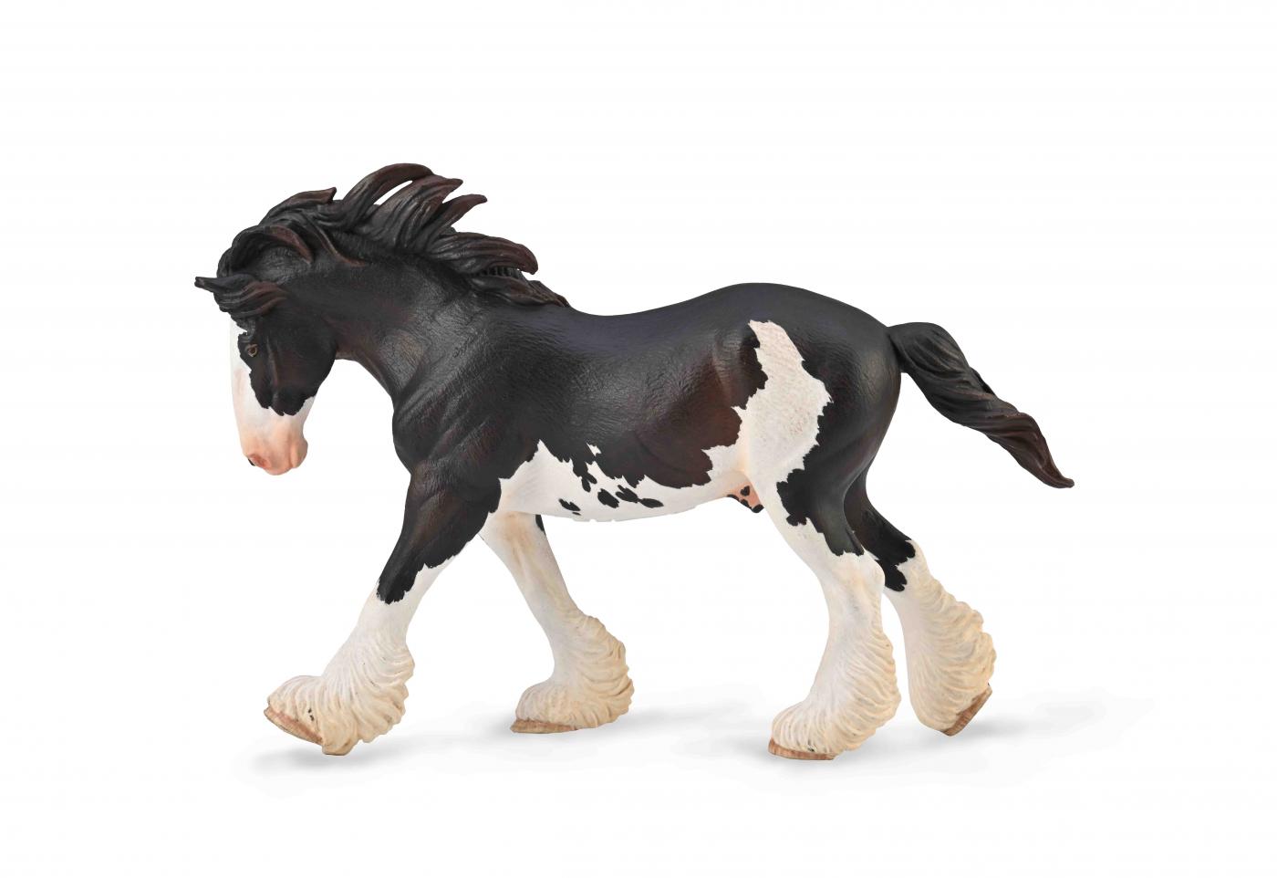 CollectA Pferde Maßstab 1:12: CollectA Clydesdale Hengst Schwarz Sabino ...