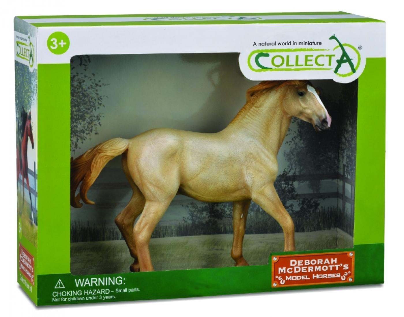 CollectA Wildlife: CollectA Mustang Hengst Light Palomino in Deluxe Box ...