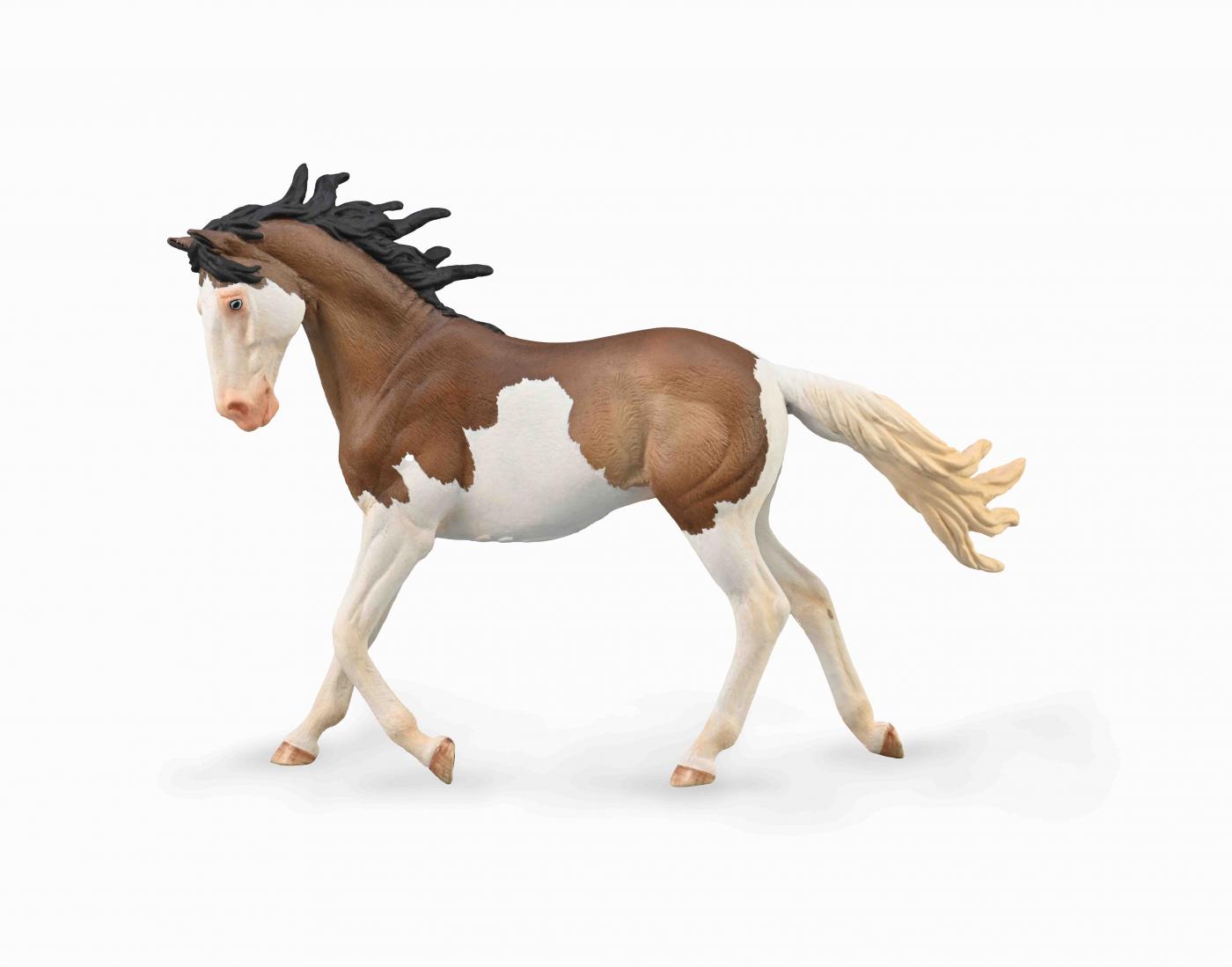 CollectA Horses Scale 1:12: CollectA Mustang Mare Bay Splash Overo 88986