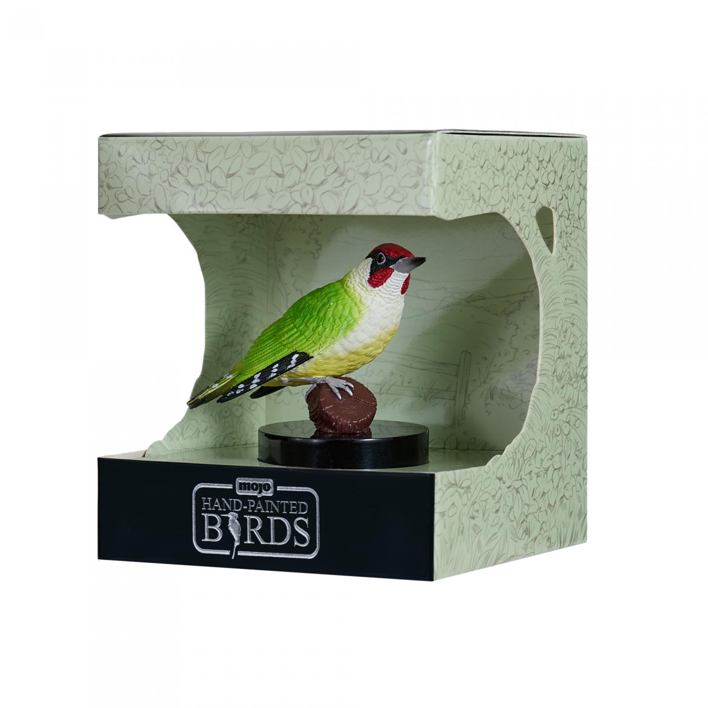 Mojo Green Woodpecker figure in a display box 381158