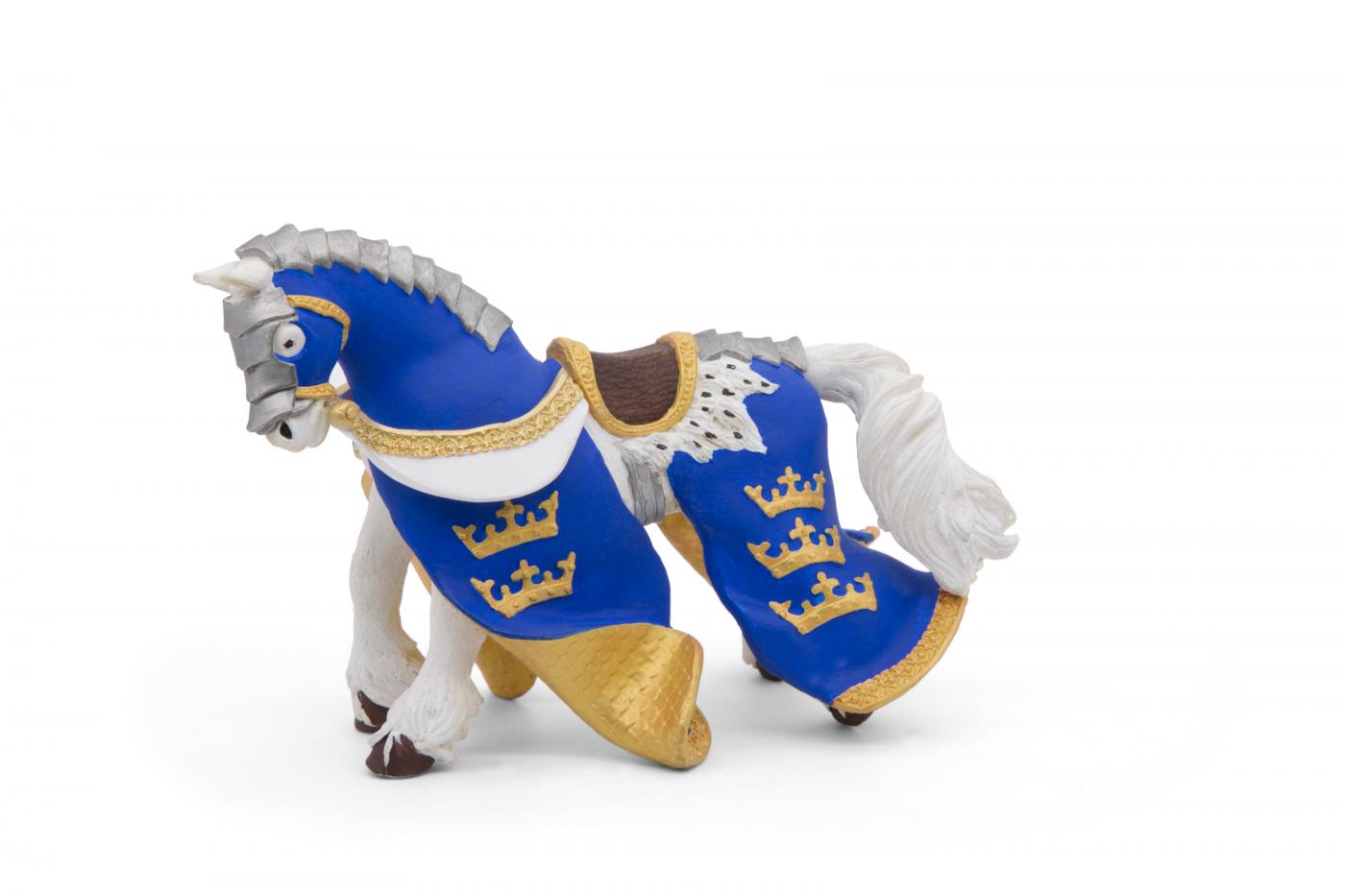 Papo The Medieval Era: Papo King Arthur's horse blue 39952