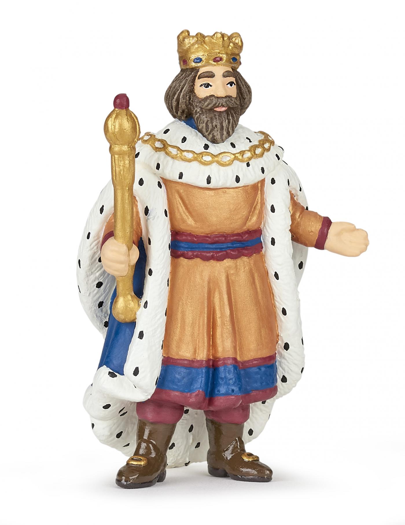 Papo The Medieval Era: Papo King with a golden scepter 39113
