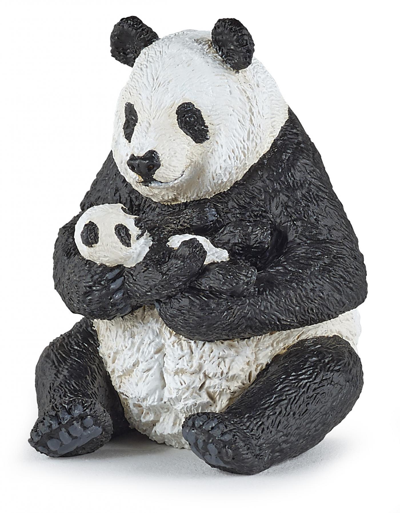 Papo Wild Animal Kingdom: Papo Sitting Panda with cub 50196