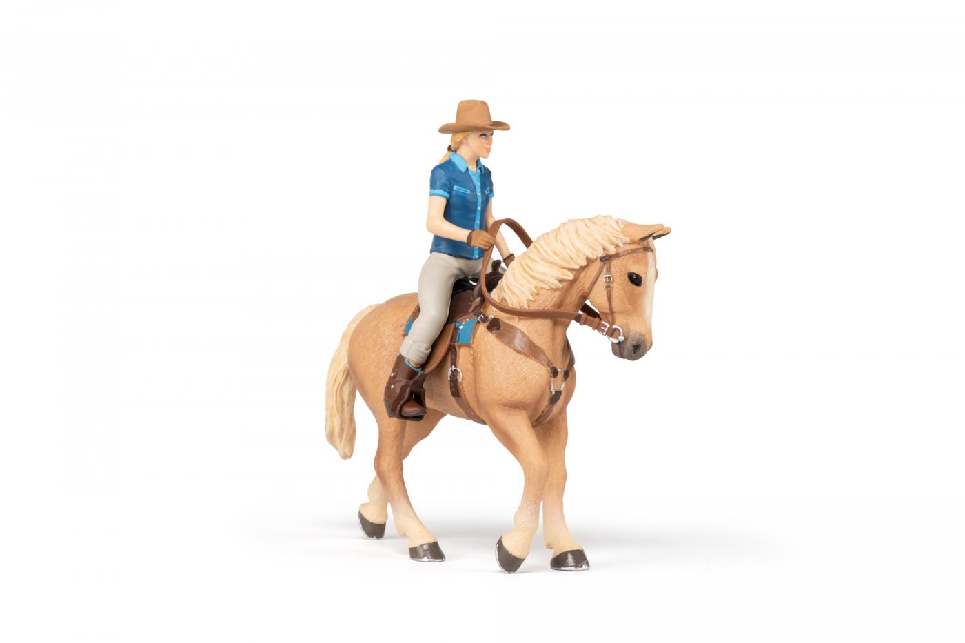 Papo Horses: Papo Western horse and rider 51566