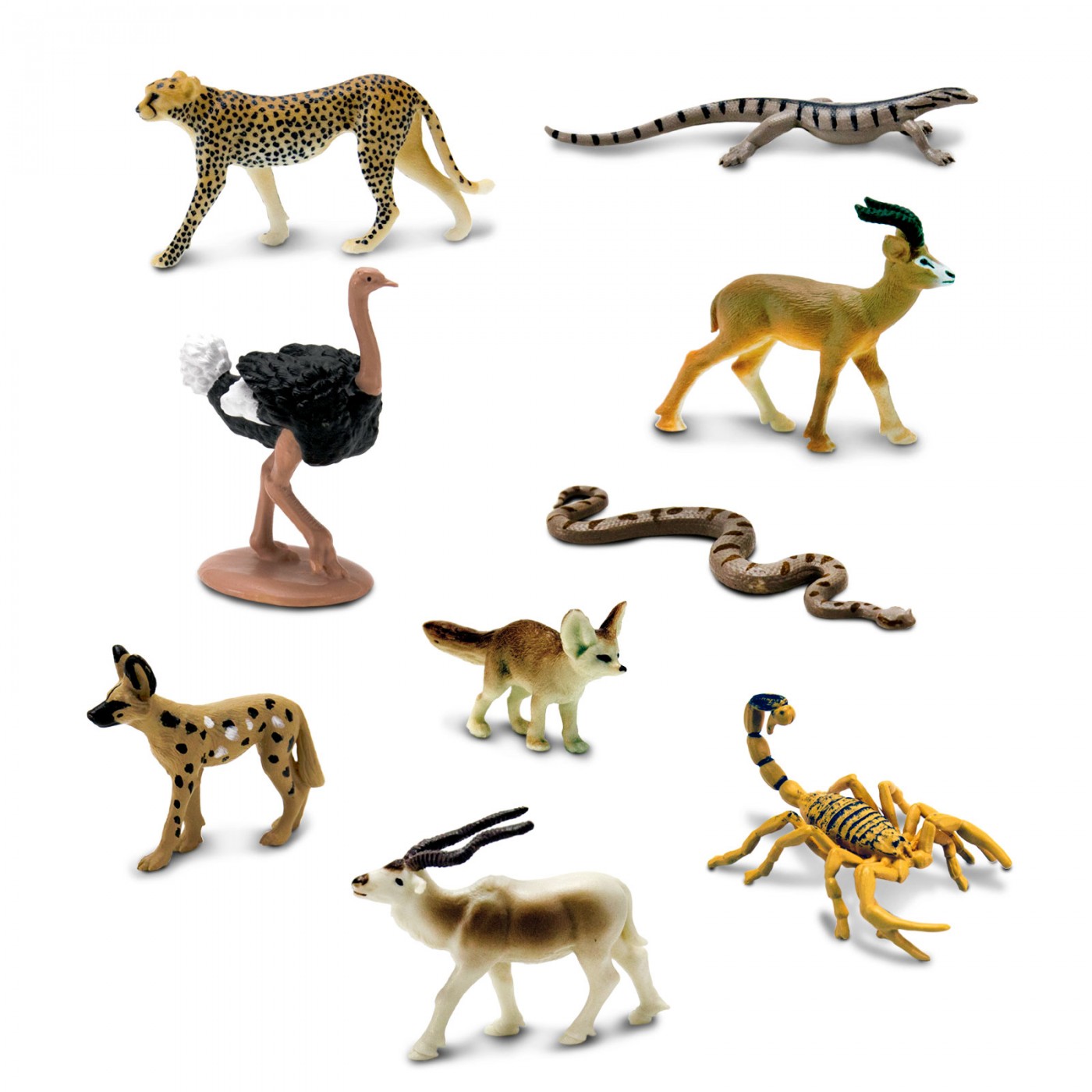 Safari Toobs Subject Areas: Safari Sahara theme set 100