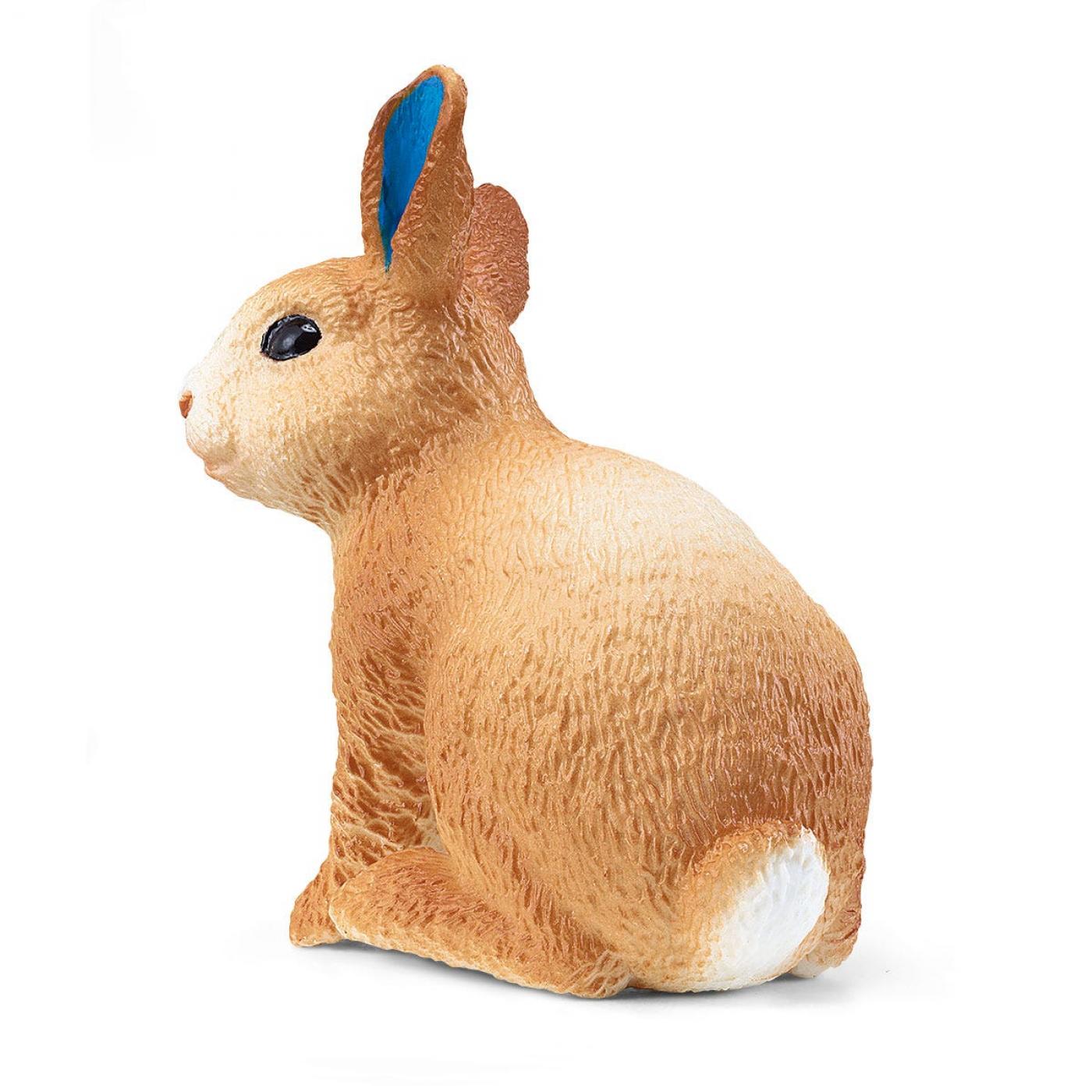 Schleich Farmworld: Schleich Rabbit with blue colored ears 72188