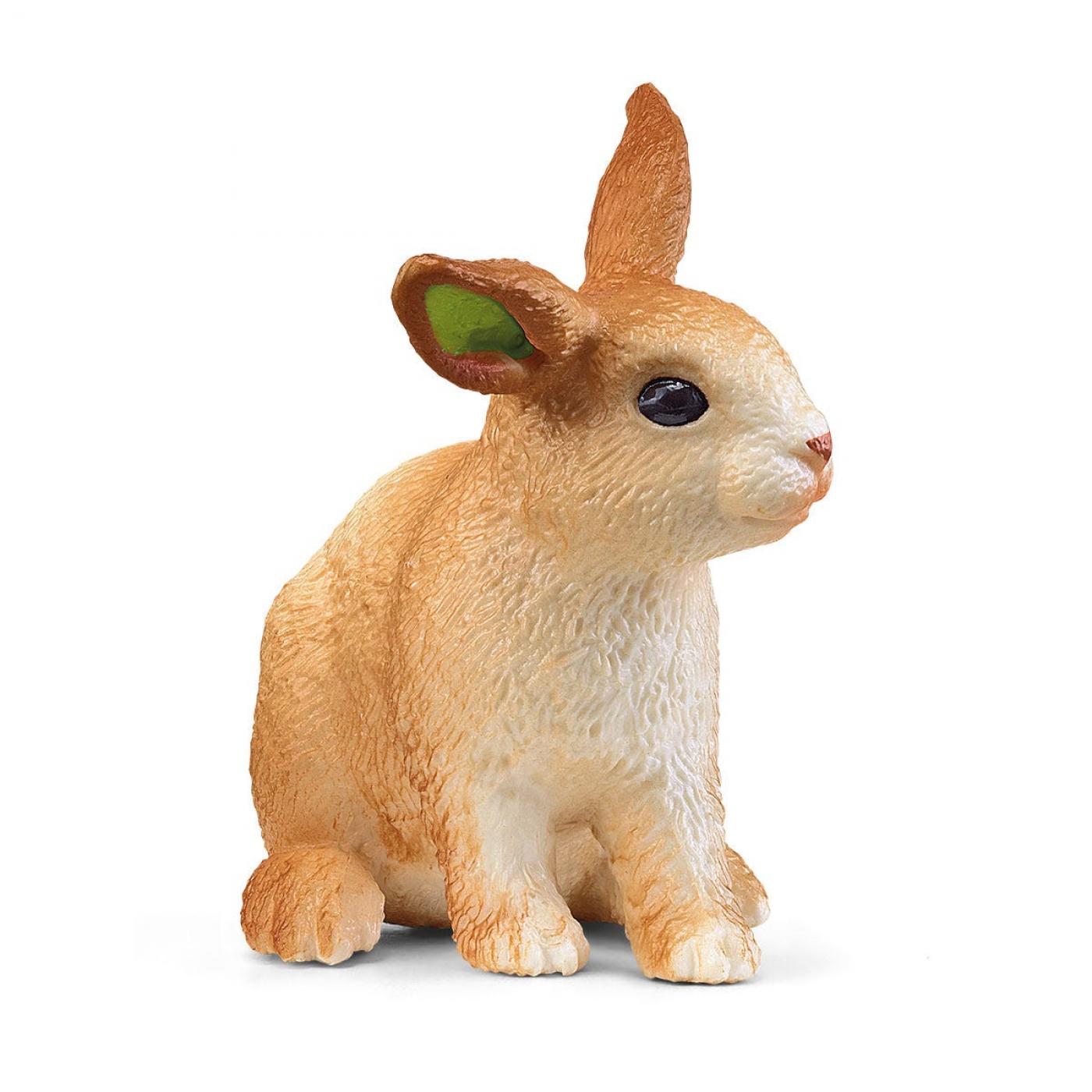 Schleich Farmworld: Schleich Rabbit with green colored ears 72186