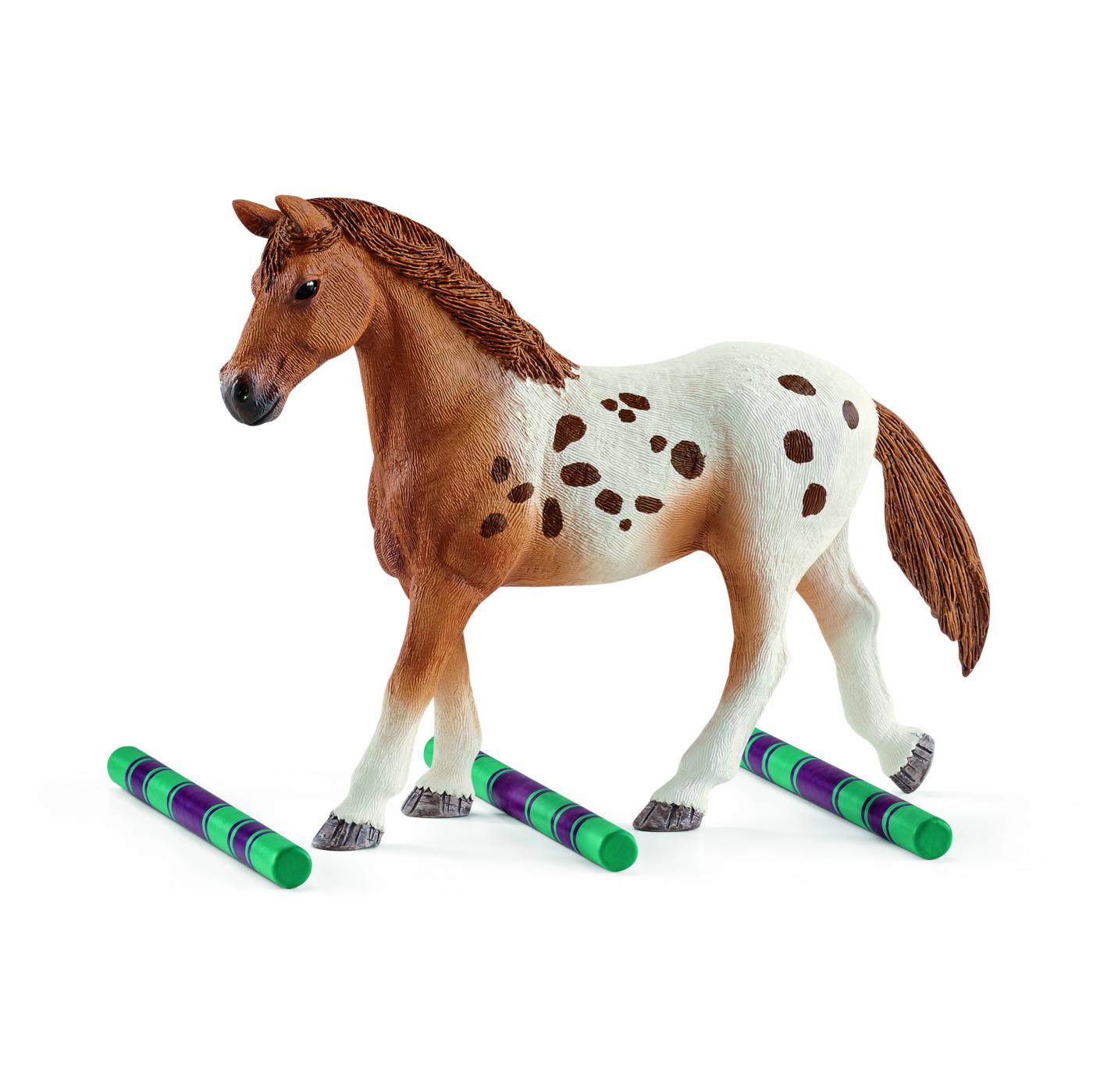 Schleich Pferde: Schleich Set Turnier-Training und Pferde Appaloosas 42433
