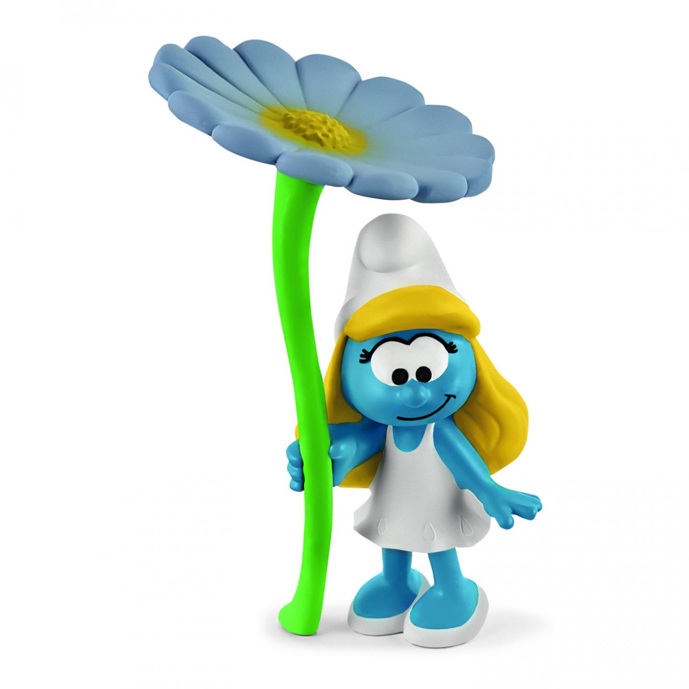 Schleich The Smurfs: Schleich Smurfette with flower 20828
